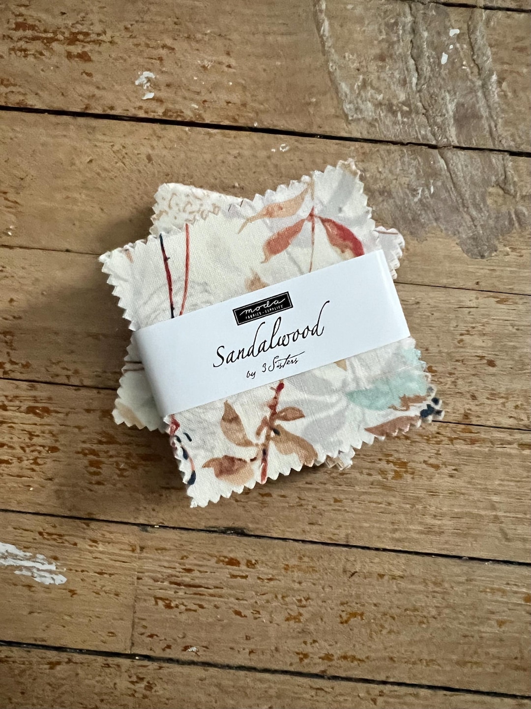 Sandalwood MINI Charm Pack, 2.5" Fabric Squares, 3 Sisters Quilting Fabric, Traditional Moda ...