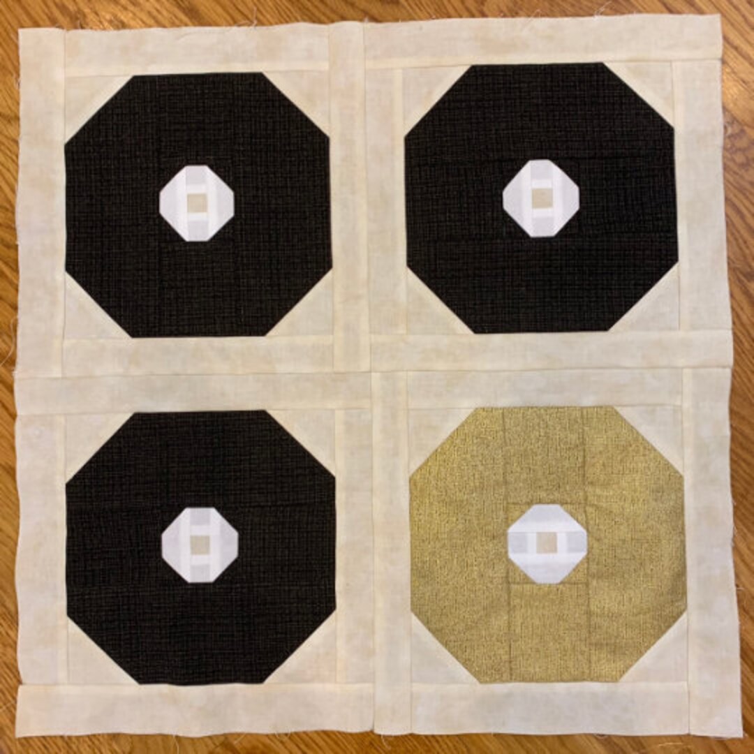 Row by Row 2018 Quilt Kit, Gold Record Quilt Pattern, Custom Quilt ...