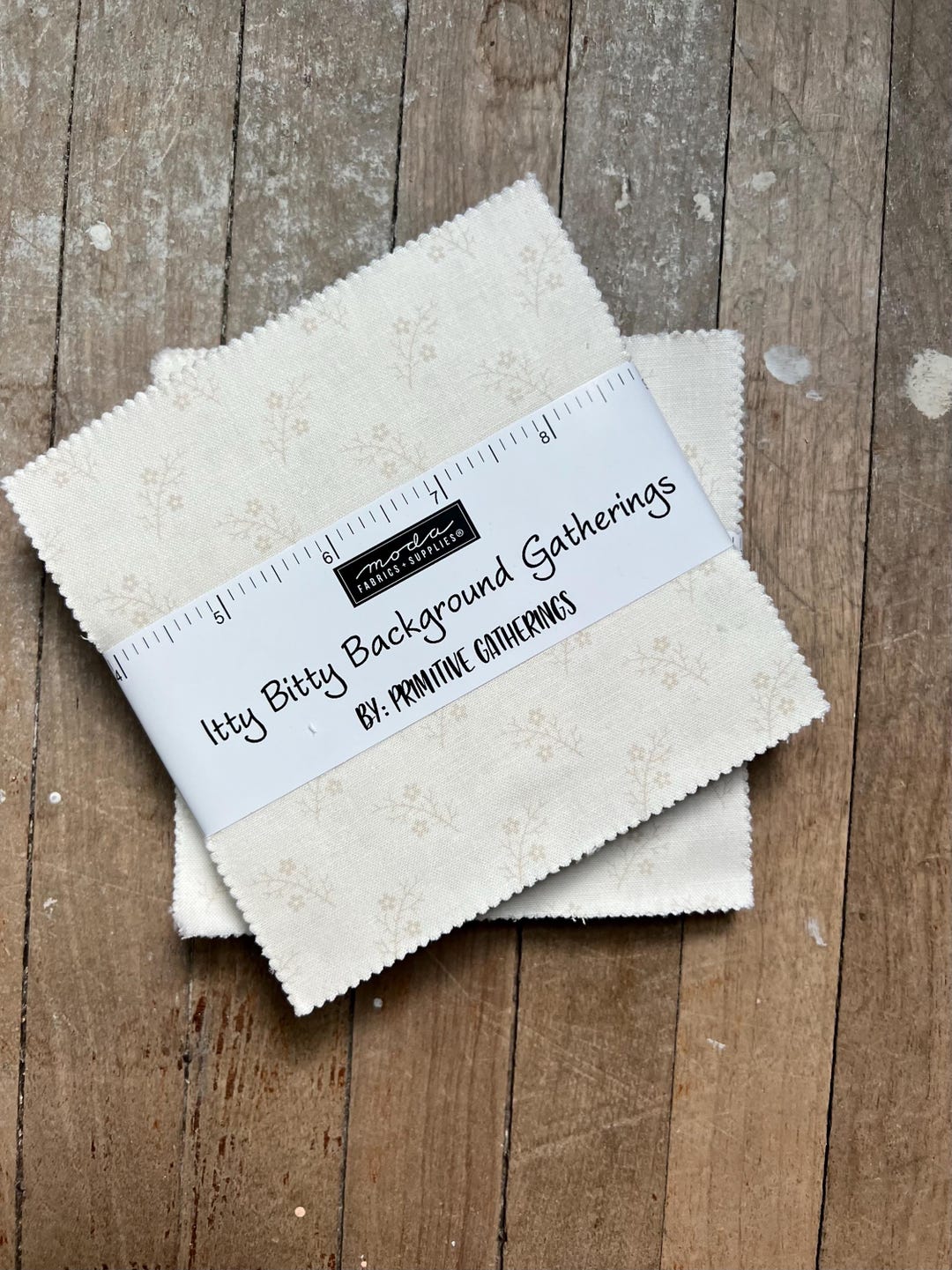 Itty Bitty Background Gatherings Charm Pack, 5" Squares, Primitive ...