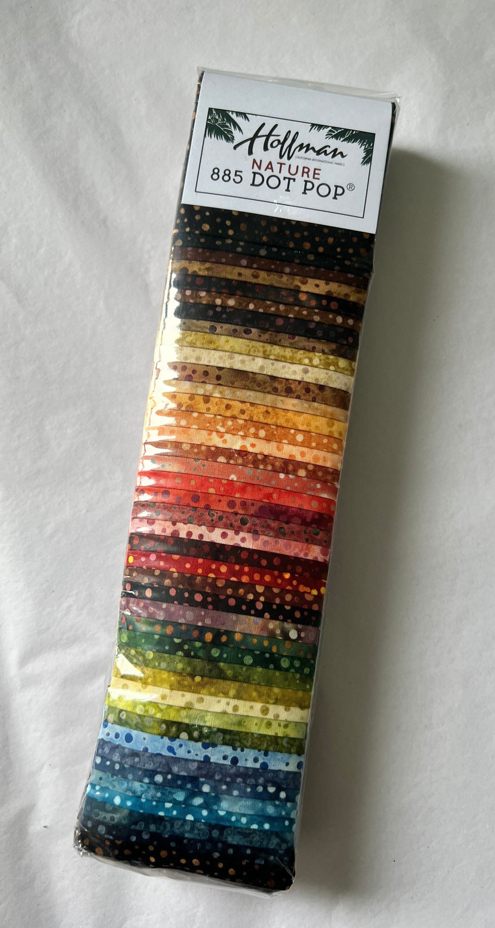 Hoffman Nature 885 Dot Pop Fabric, Jelly Roll, Batik Fabric, Jelly Roll ...