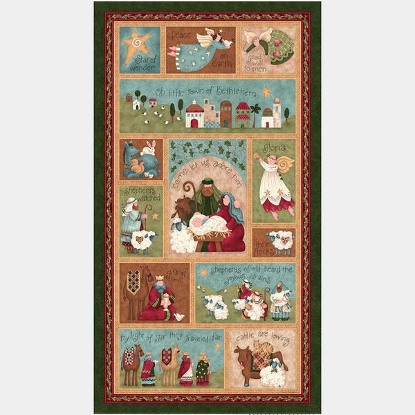 Christmas Quilt Panels - Etsy