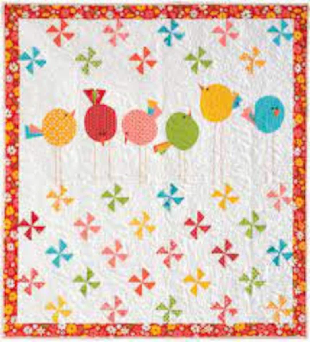 Twitter Quilt Kit, Bird Quilt Kit, Lori Holt Fabric, Wall Quilt, Baby ...
