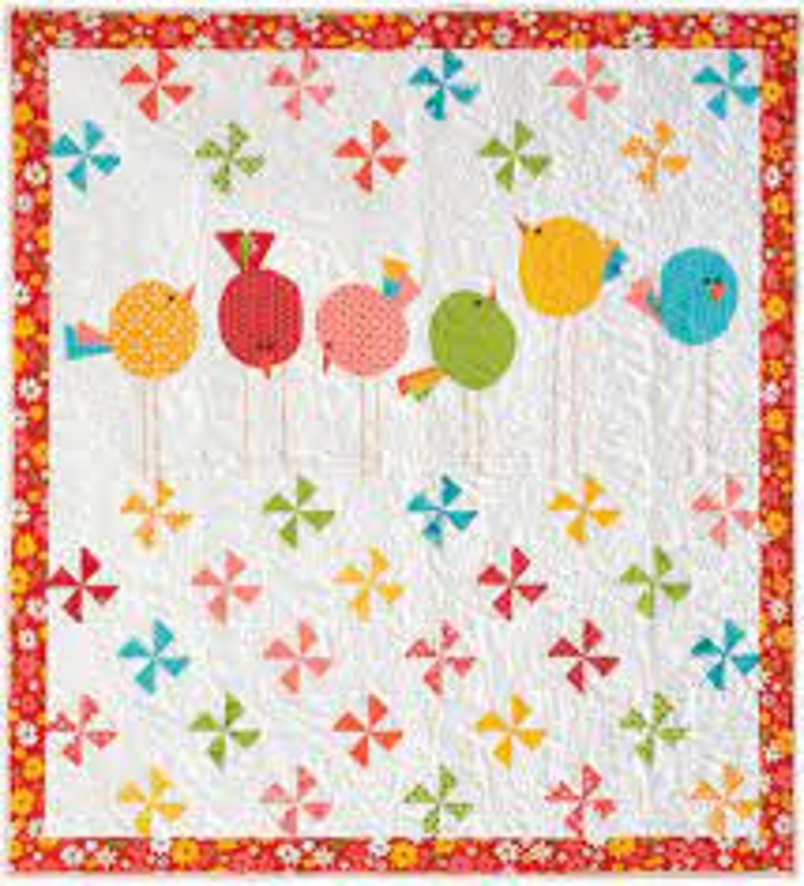 Twitter Quilt Kit, Bird Quilt Kit, Lori Holt Fabric, Wall Quilt, Baby ...