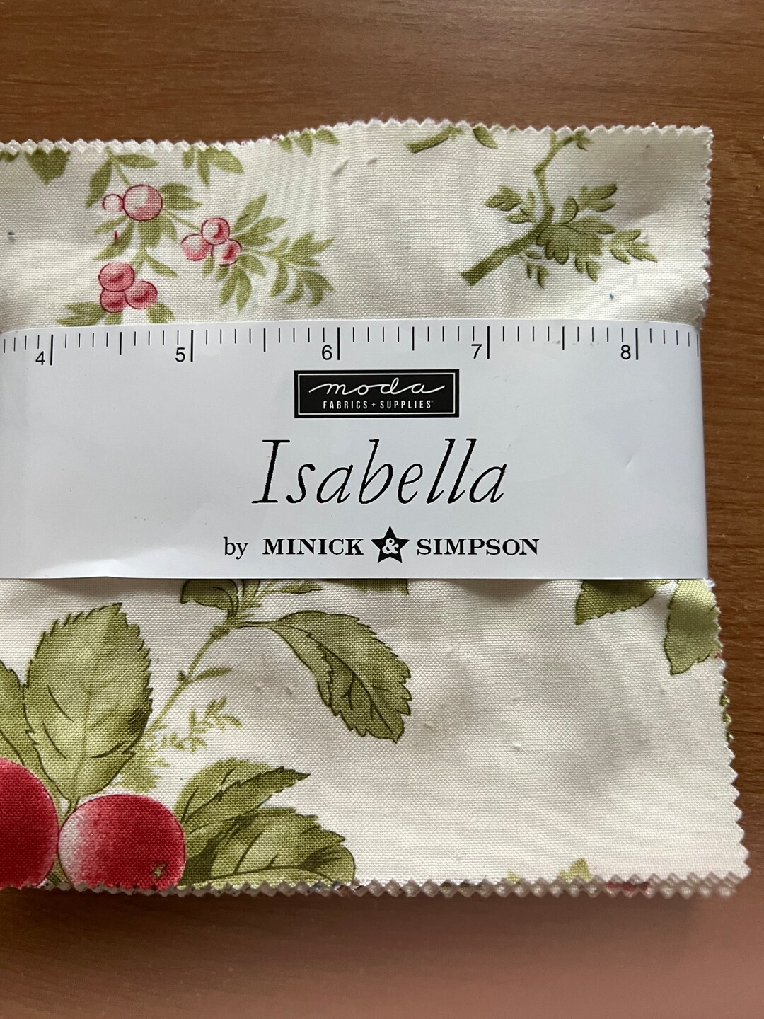 Isabella by Minick & Simpson 5 Charm Pack, Patriotic Floral Fabrics ...