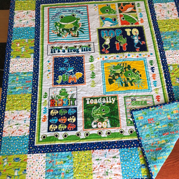 Frog Baby Quilt - Etsy