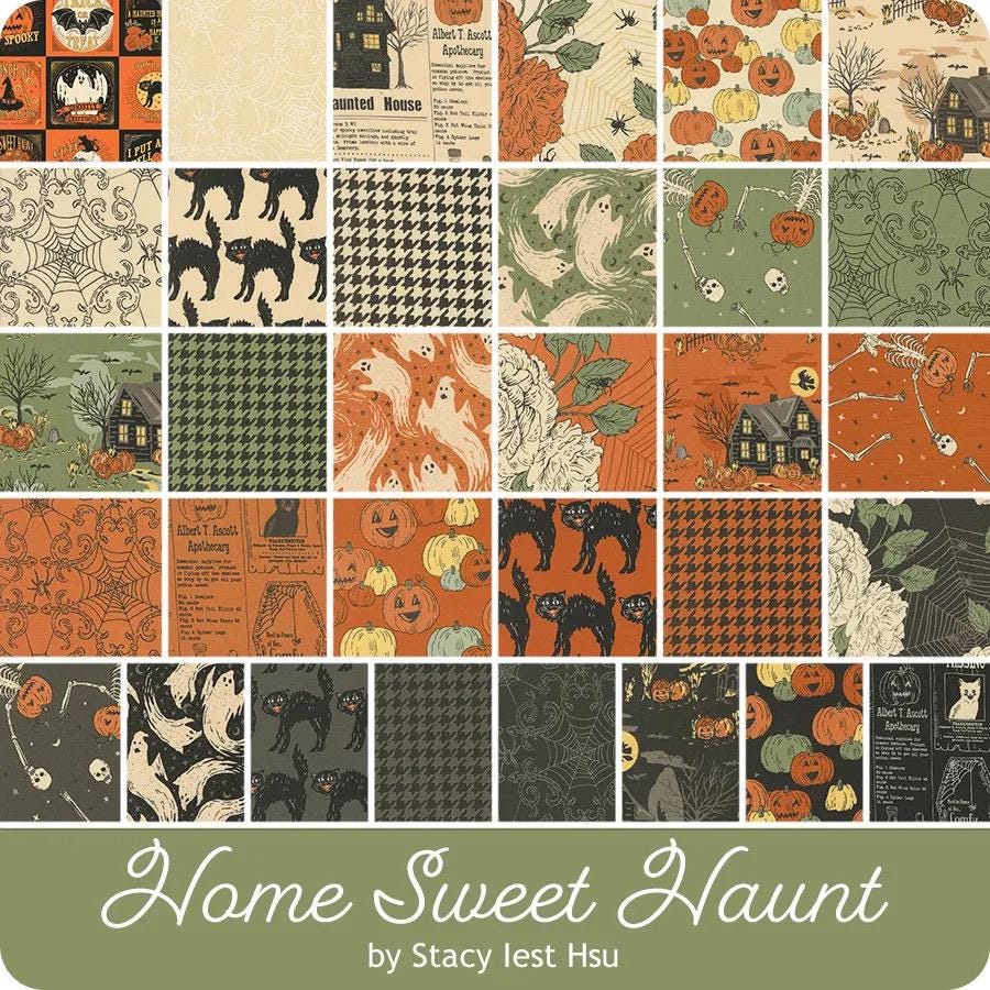 Home Sweet Haunt Jelly Roll, Halloween Fabric Strips, 2.5" Fabric ...