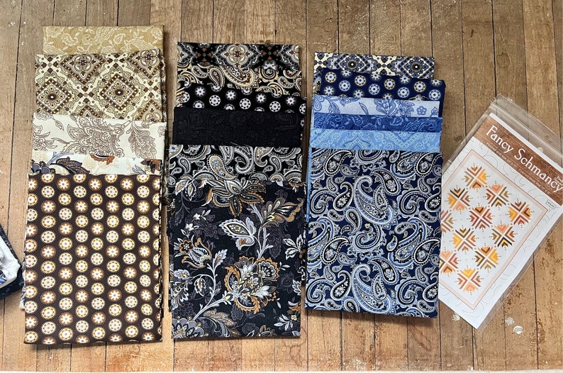Fancy Schmancy Quilt Kit, Wendy Sheppard Quilt Kit, Paisley Fabrics ...