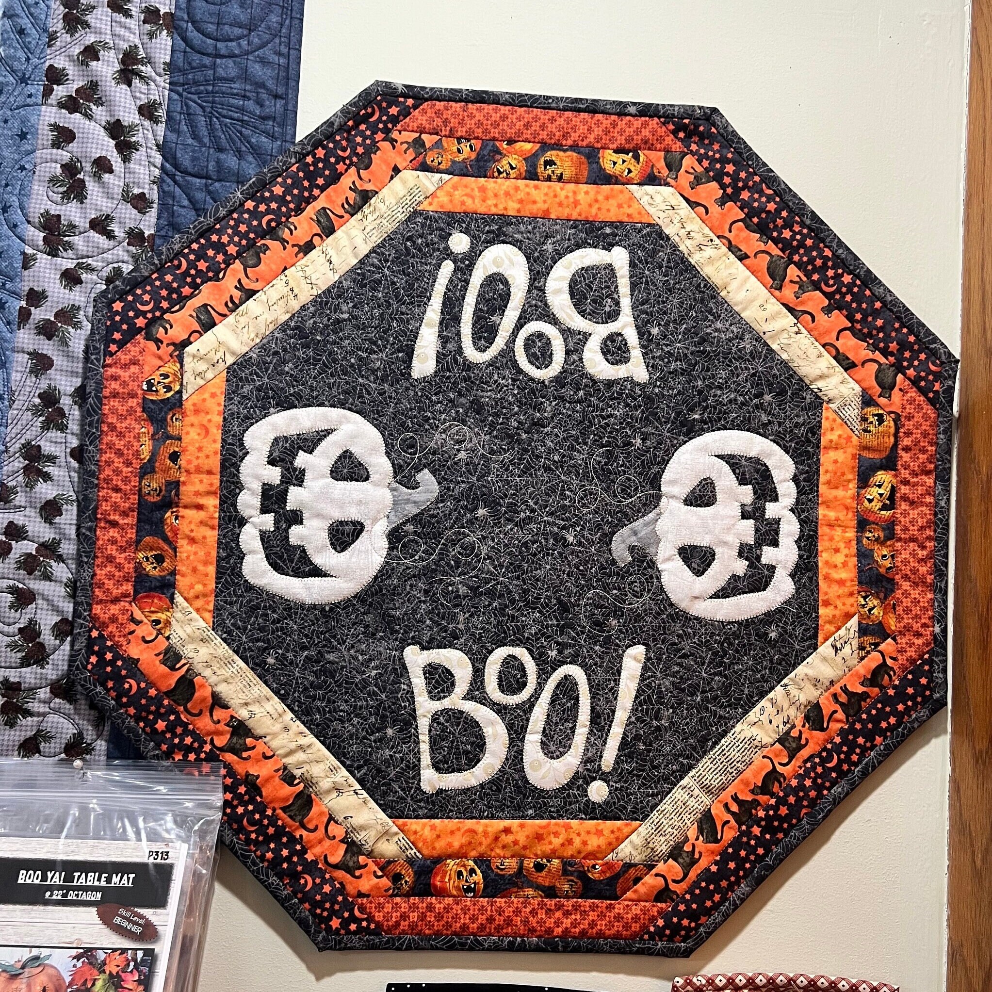 Boo Ya! Halloween Quilt, Halloween Table Topper, Halloween Quilt Kit ...