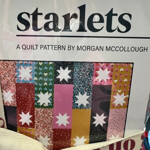 Starlets Quilt Kit, Modern Star Quilt Kit, 55 X 60 Throw Quilt, Frisky ...