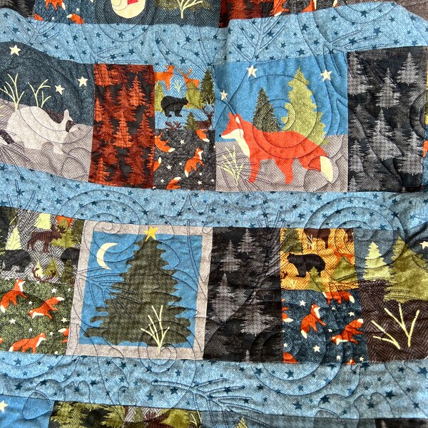 Fox Quilt - Etsy