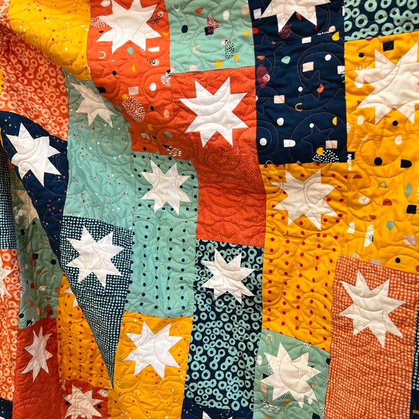 Modern Star Quilt - Etsy