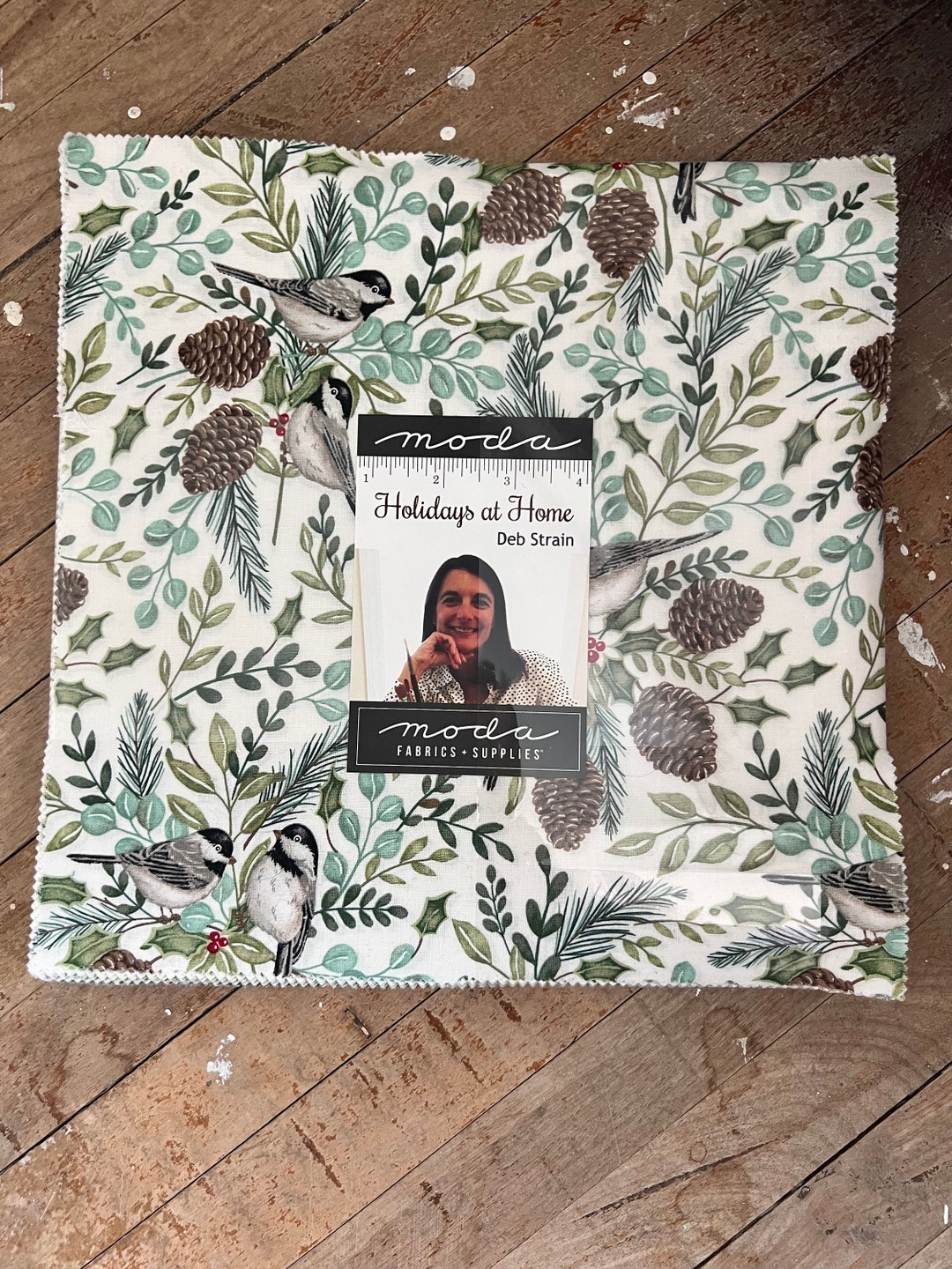 Holidays at Home Layer Cake by Deb Strain, 10 Inch Squares, Modern Quilt Fabric, Moda Fabric ...