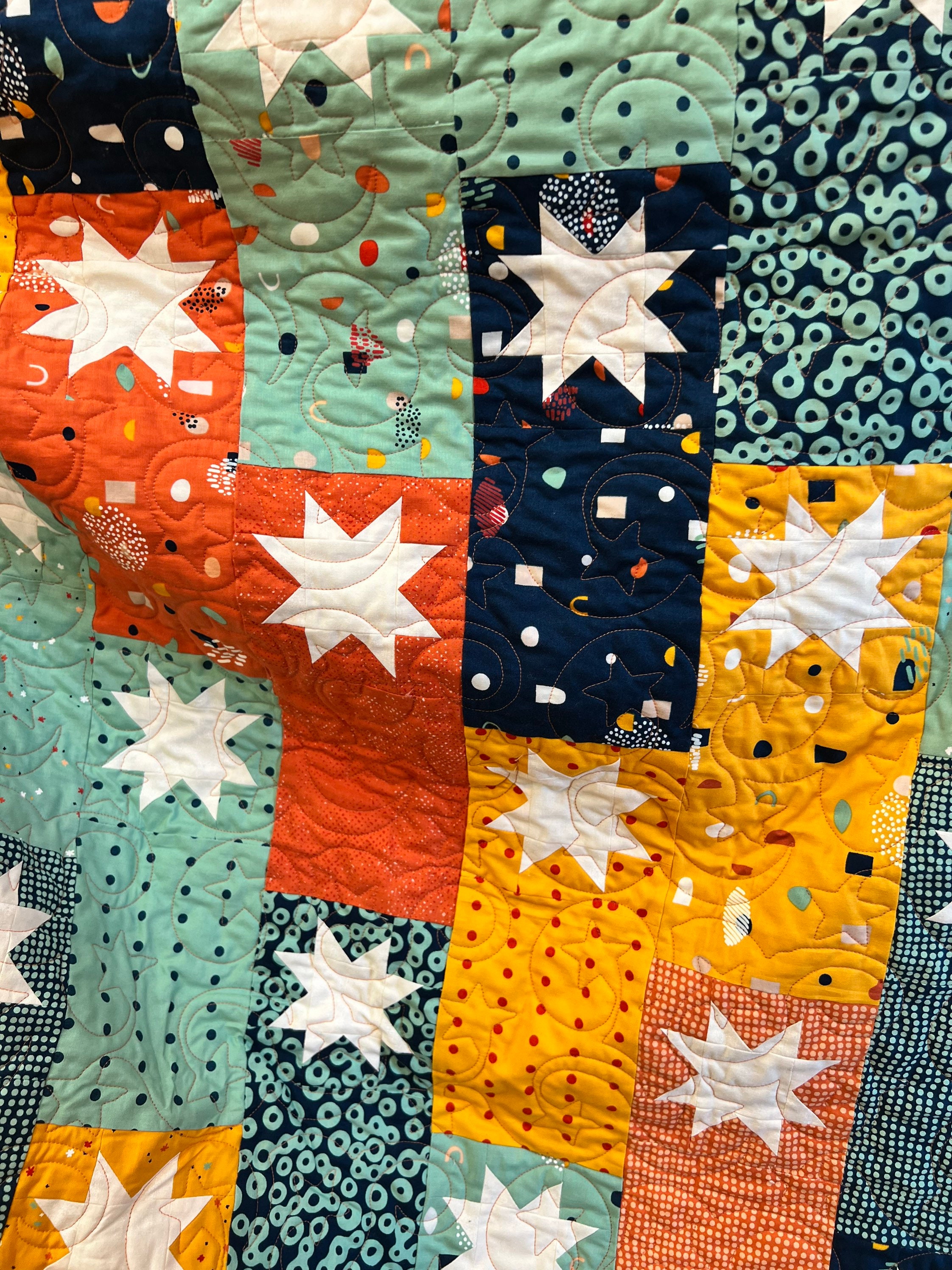 Starlets Quilt Kit Modern Star Quilt Kit 55 X 60 Throw - Etsy