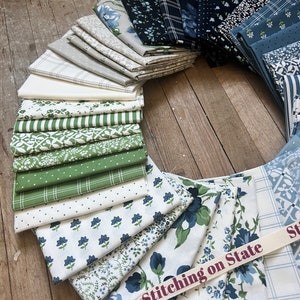 Shoreline Fat Quarter Bundle, Camille Roskelley 40 Fat Quarters, 10 ...