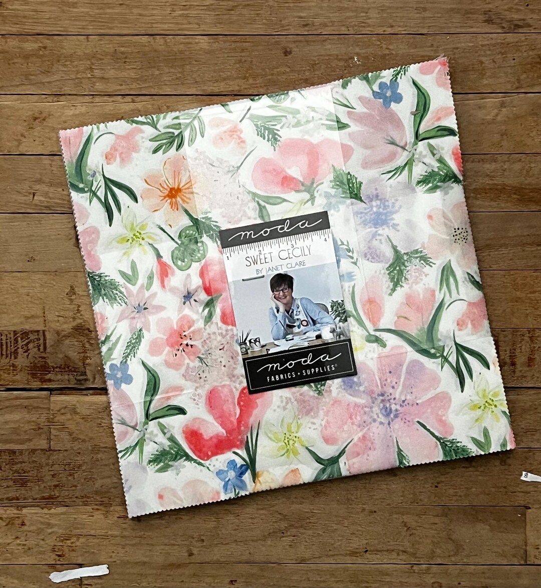Sweet Cecily Layer Cake, Janet Clare Fabric, 10 Inch Squares, Quilt ...
