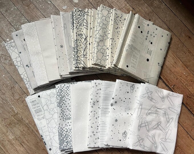 Still More Paper Fat Quarter Bundle, Zen Chic Fat Quarters, Modern Background Fabric, Grays ...