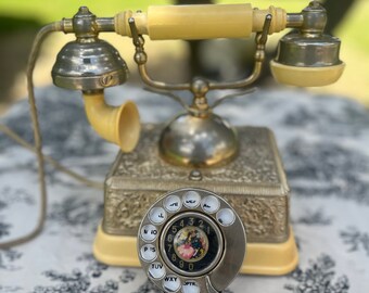 French Style Ivory Victorian Telephone, Fragonard Rotary, French ...