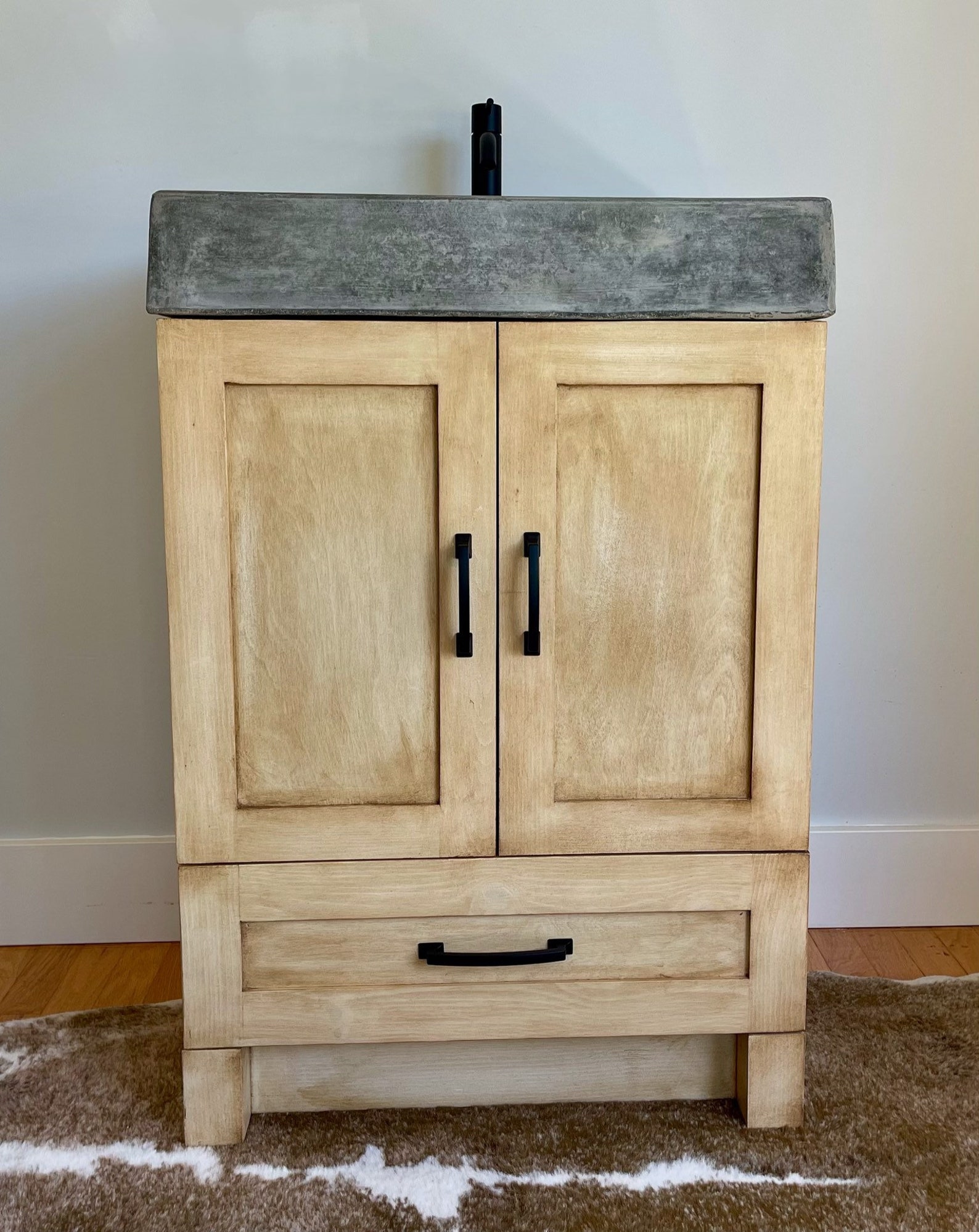 Concrete Bathroom 24 Vanity , Concrete Sink , Bathroom Vanities , Wood Vanity , Modern Bathroom ...