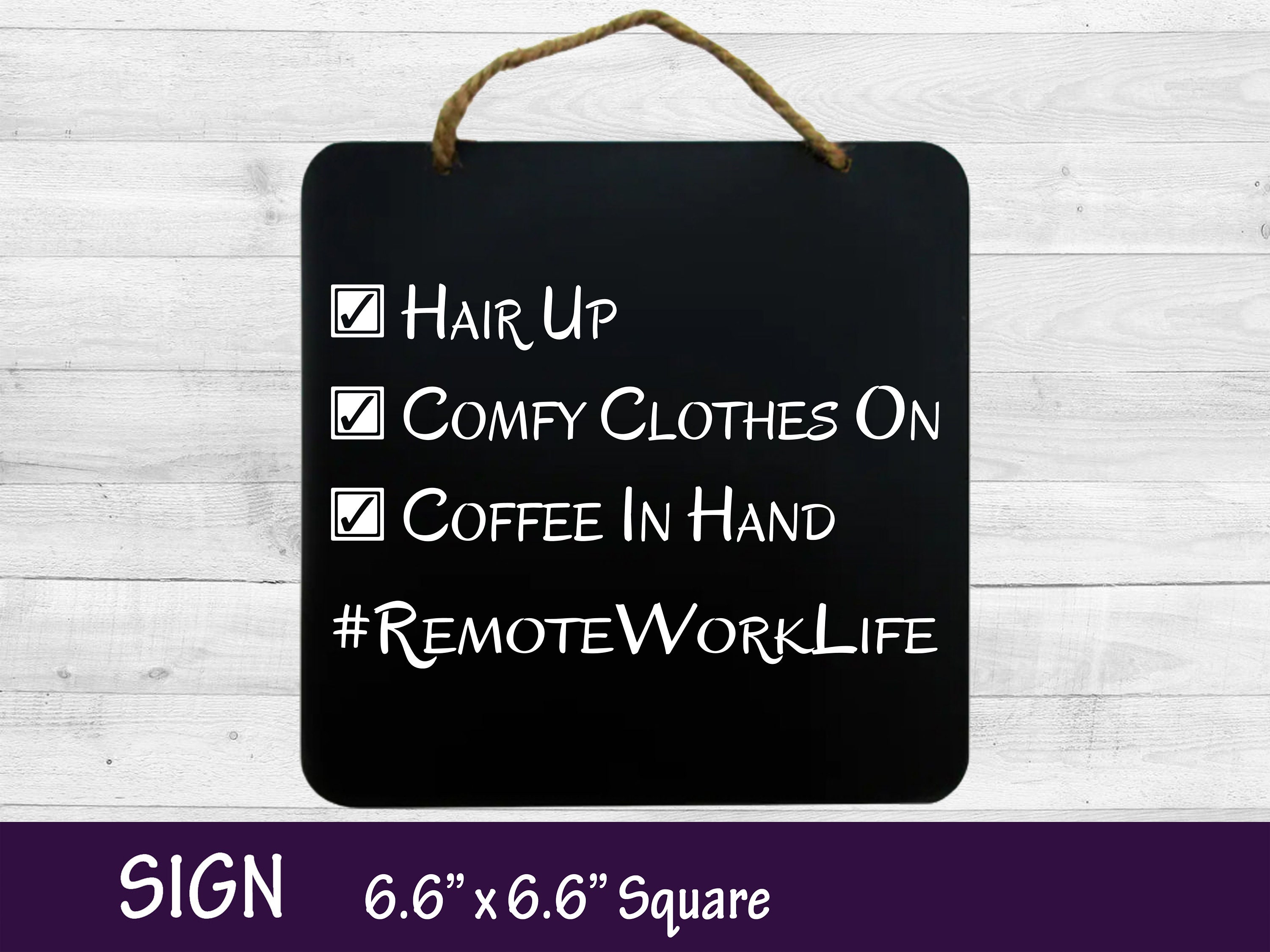 Remote Work Life Sign Chalkboard Sign Home Office | Etsy