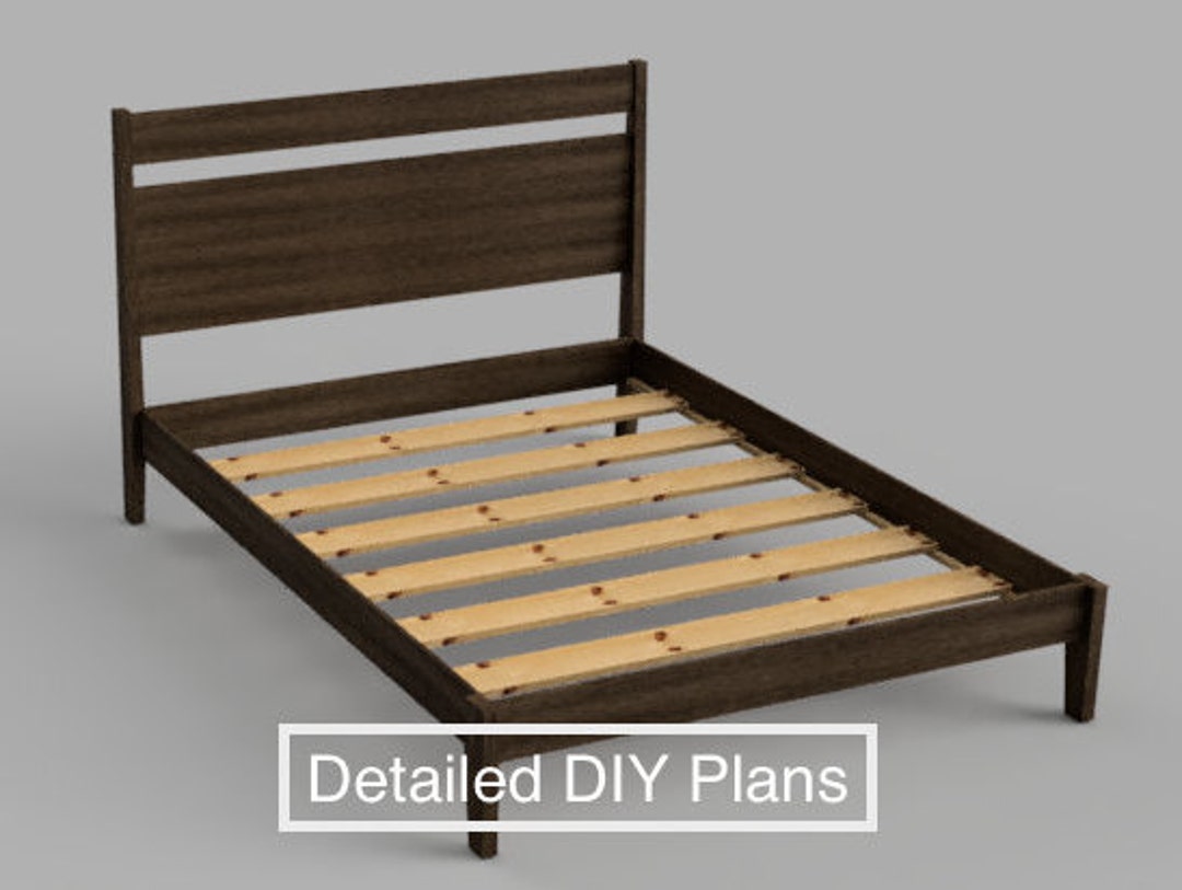 Modern Queen Bed Frame - Detailed DIY Build Plans (digital Download ...