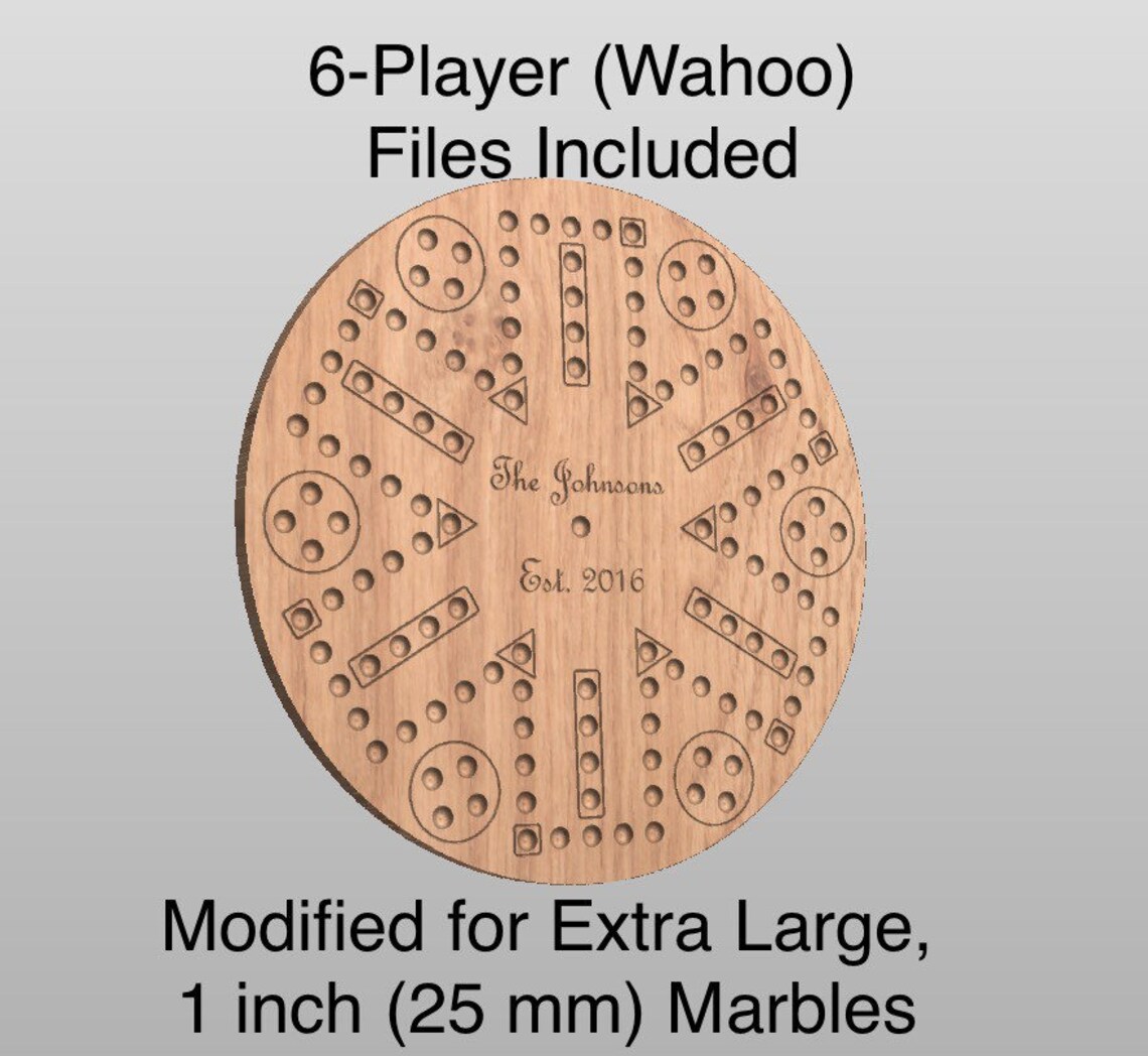 CNC Files + Project Guide - LARGE (1 INCH) Marble Aggravation / Wahoo ...