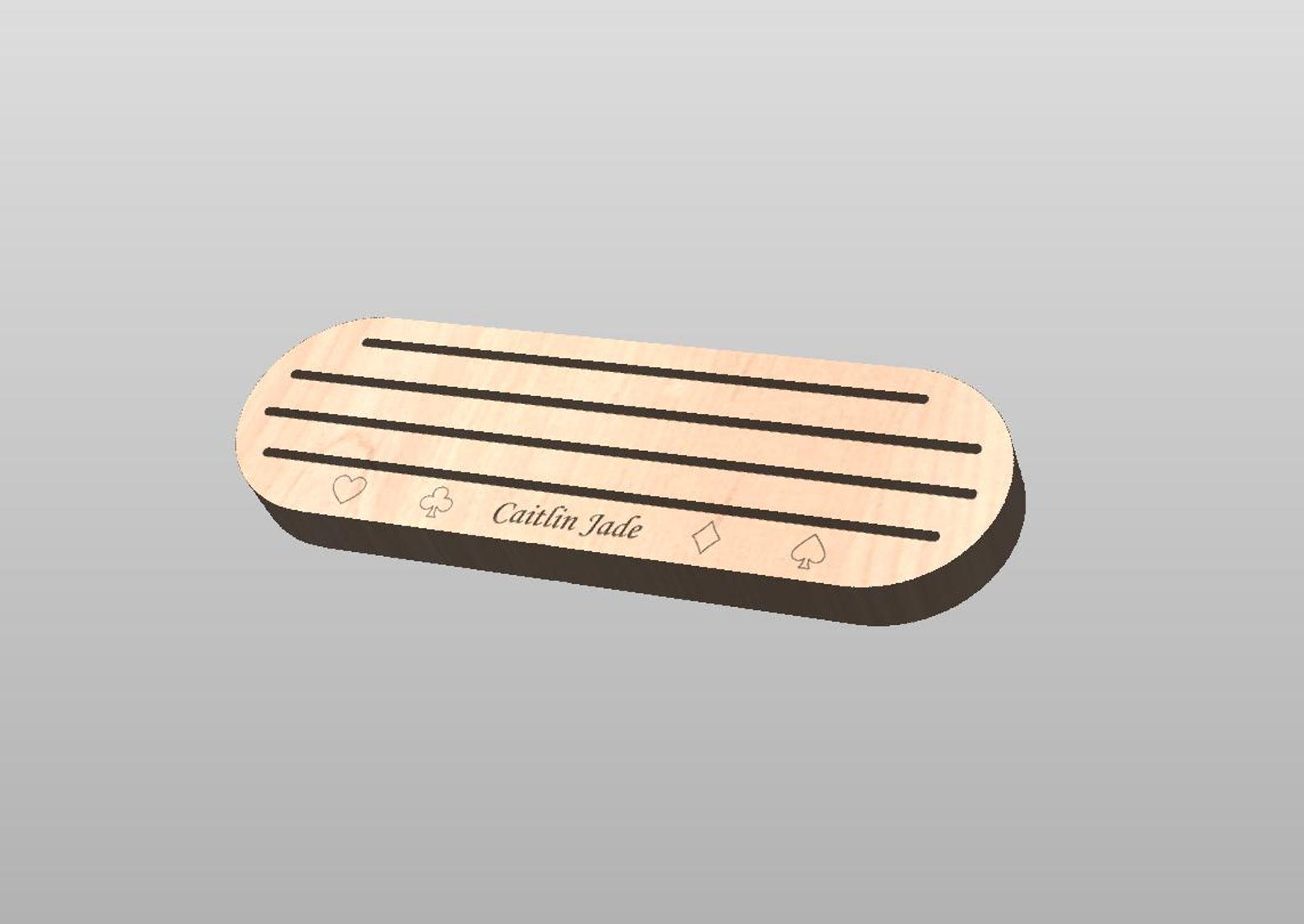 CNC Files - Playing Card Holder - Detailed Build File, Toolpaths, .svg ...