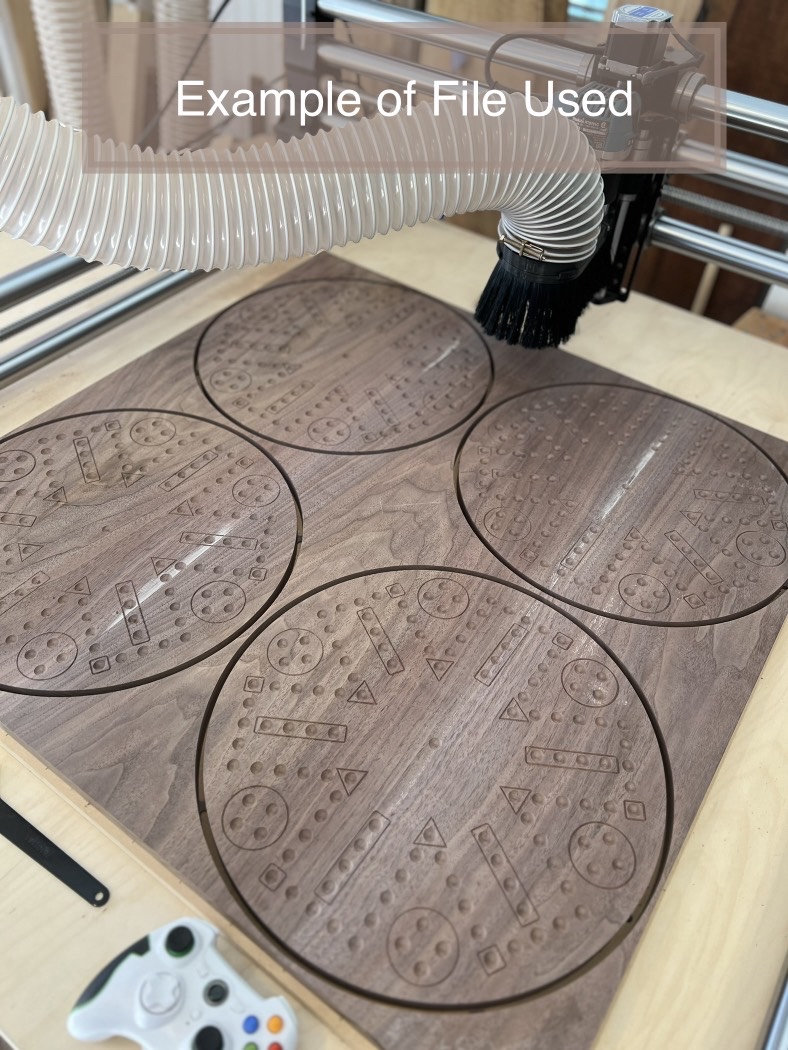 CNC Files + Project Guide | 5 MARBLE Fast Track / Carbles Game - 6 and ...