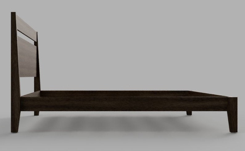 Modern Queen Bed Frame Detailed DIY Build Plans digital - Etsy