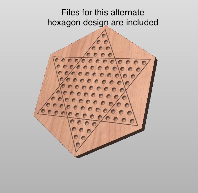 CNC Files - Chinese Checkers Marble Game - Detailed Build File ...