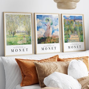 Monet Art Painting Prints, Set of 6 Landscape Prints, Print Bundle ...