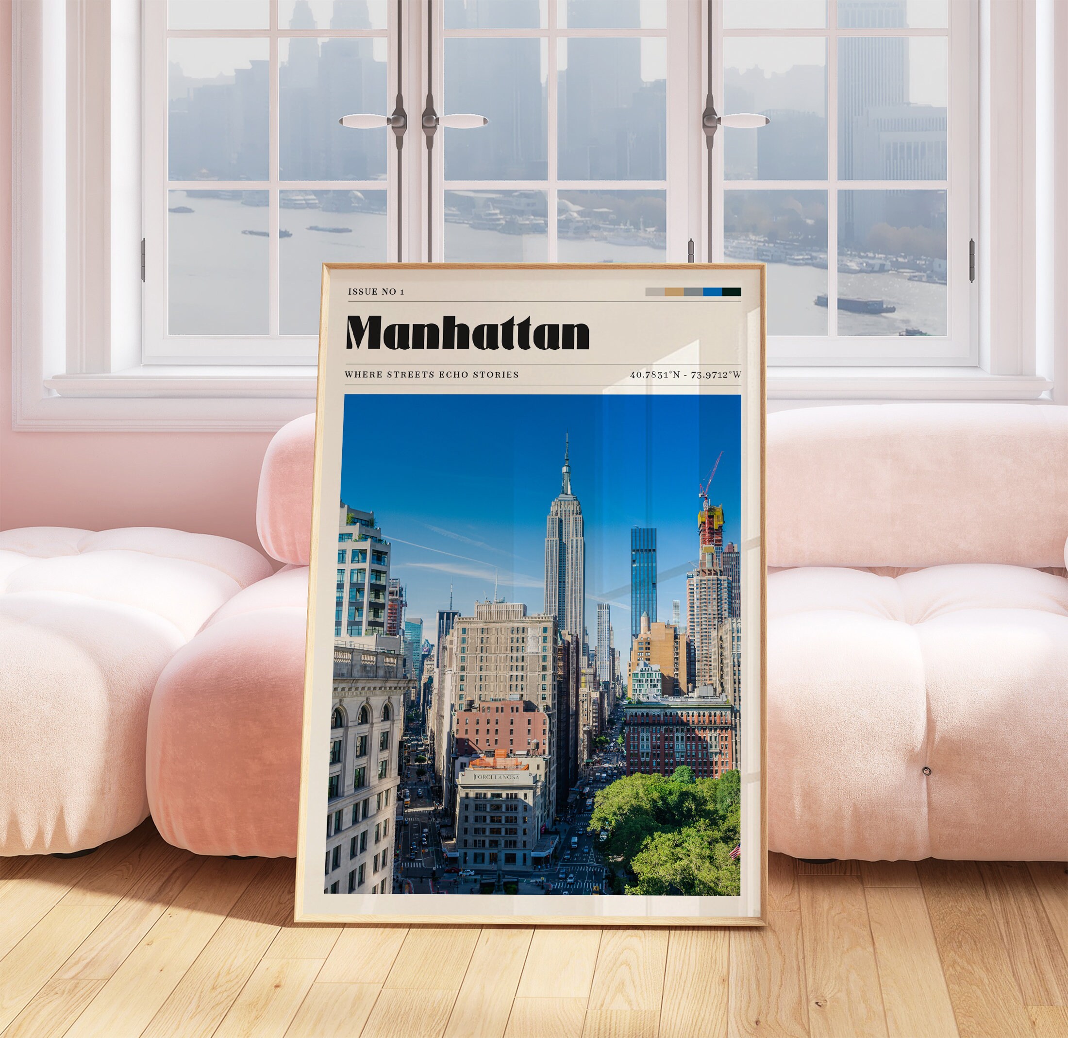 Manhattan Poster, New York City Print, USA, Skyline Poster, Travel Art ...