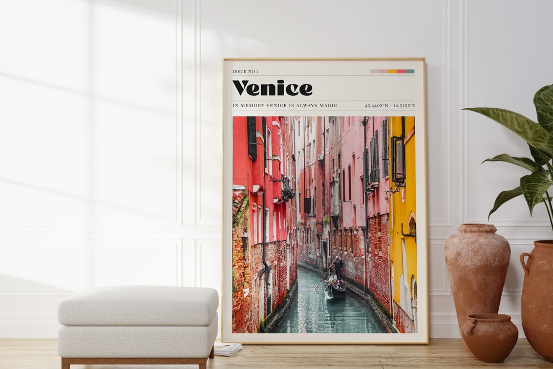 Venice Poster Travel Poster Venice Italy Print Vintage Wall - Etsy
