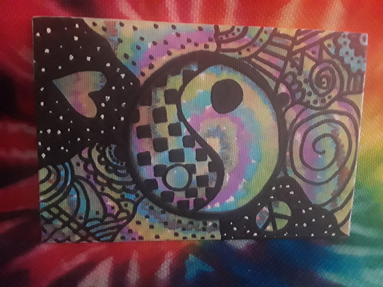 Trippy Ying And Yang Art Etsy