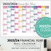 2024-2025 Academic Year Wall Calendar UK | Rainbow Printable Year ...