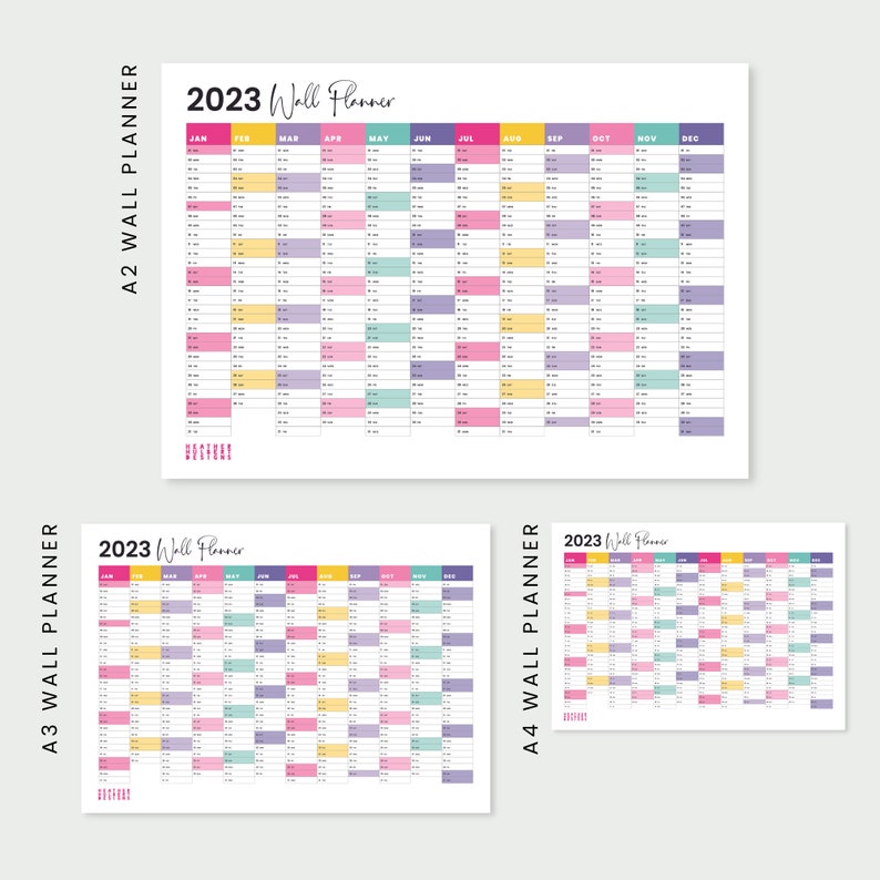 2023-2027 Wall Calendar | 5 YEAR PLANNER | Printable Year Planner ...