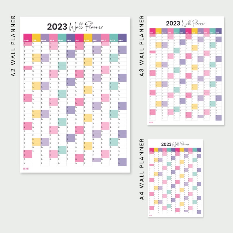2023-2027 Wall Calendar 5 YEAR PLANNER Printable Year - Etsy