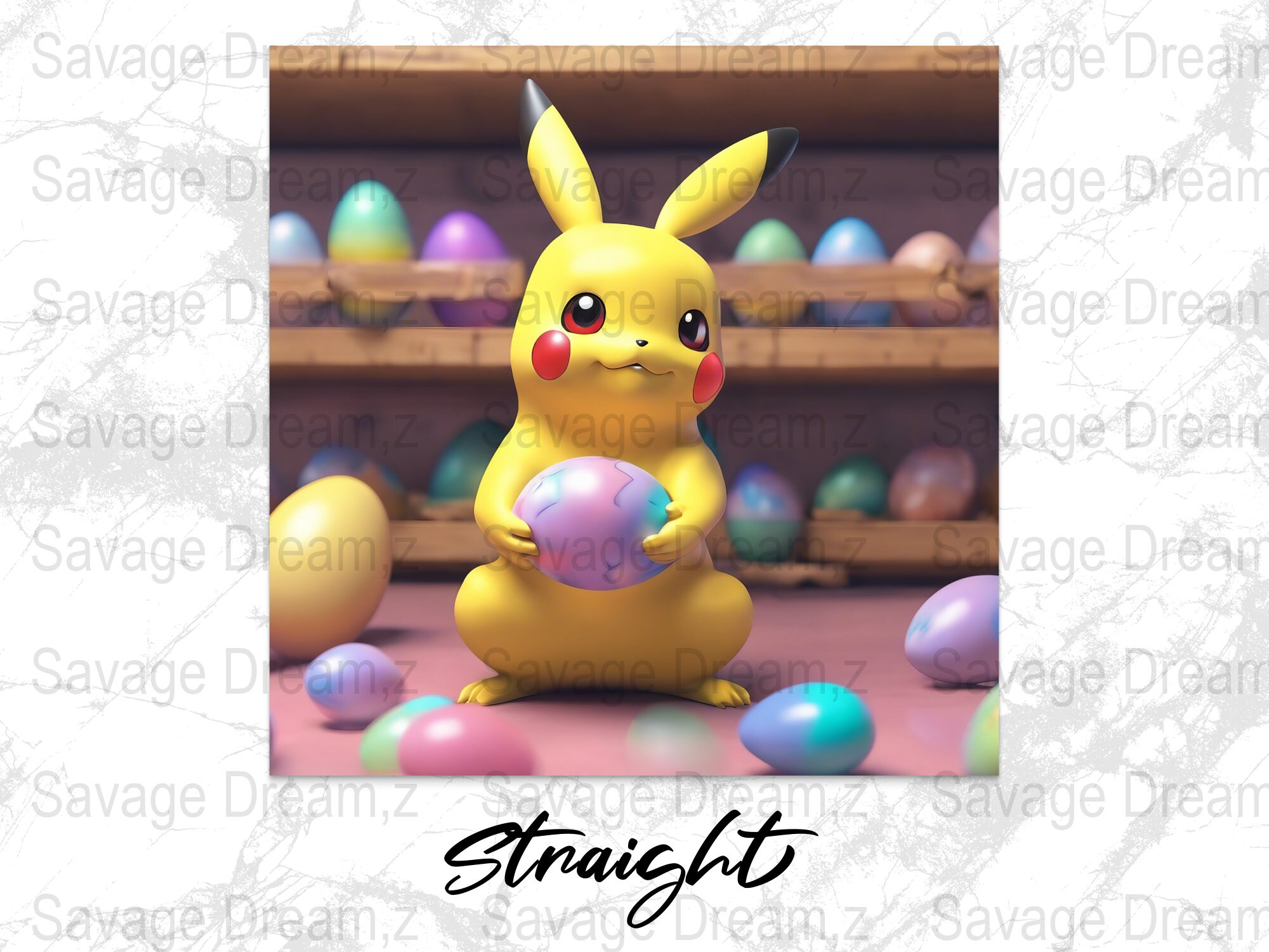 Pikachu Easter 2 Digital File, Sublimation Design, Tumbler Wraps, PNGS ...