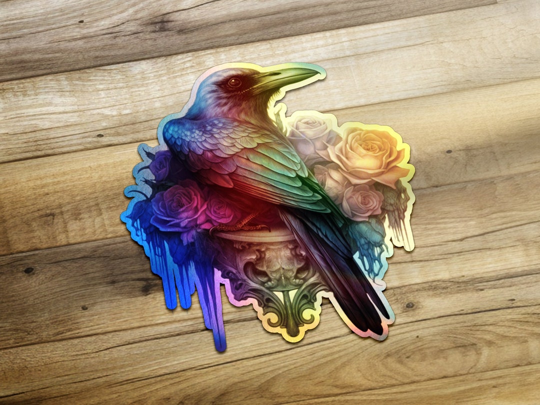 Blue Bird Sticker, Aesthetic Bird Art Sticker, Hand Drawn Feathered ...