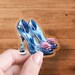Elegant Blue Glass Slipper Sticker, Fairytale Inspired Sticker ...