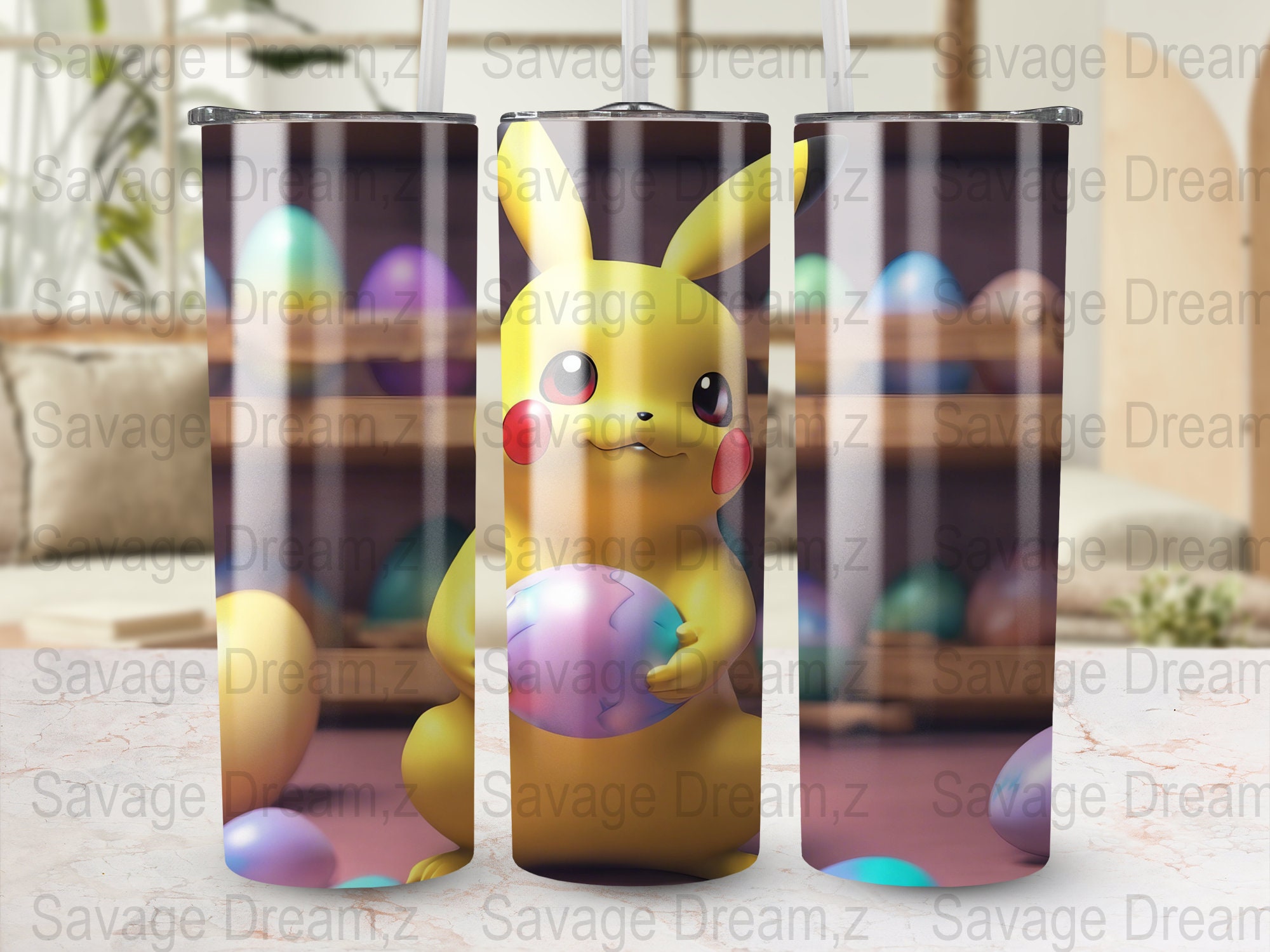 Pikachu Easter 2 Digital File, Sublimation Design, Tumbler Wraps, PNGS ...