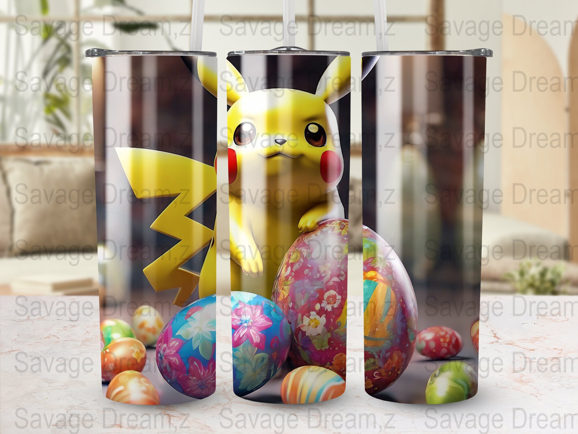 Pikachu Easter Digital File, Sublimation Design, Tumbler Wraps, PNGS ...