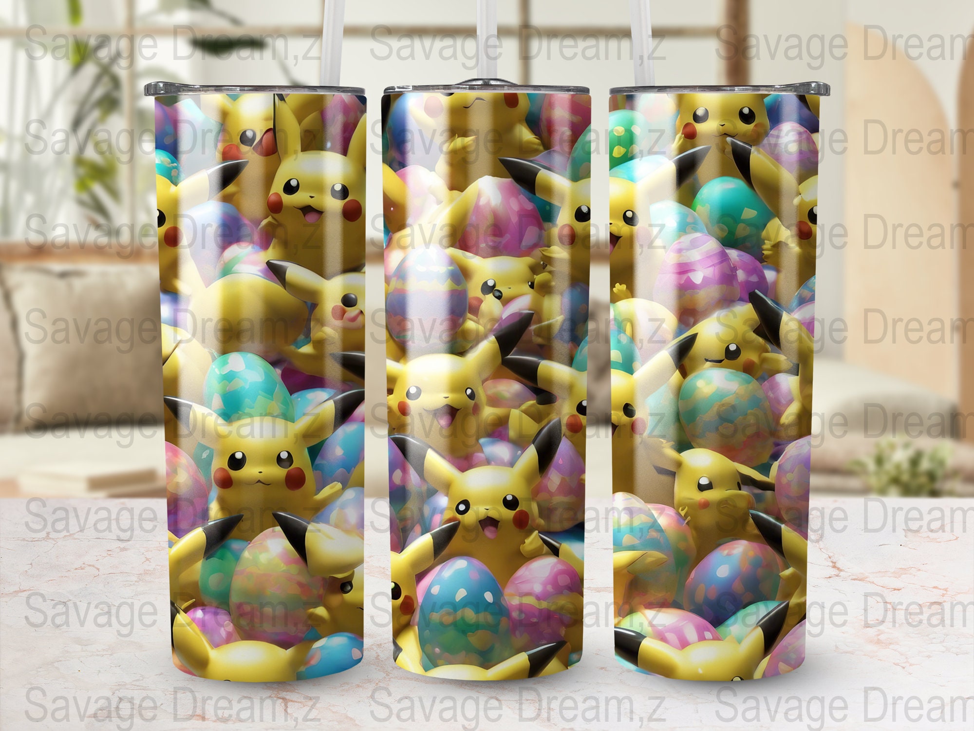 Pikachu Digital File, Sublimation Design, Tumbler Wraps, PNGS, Instant ...