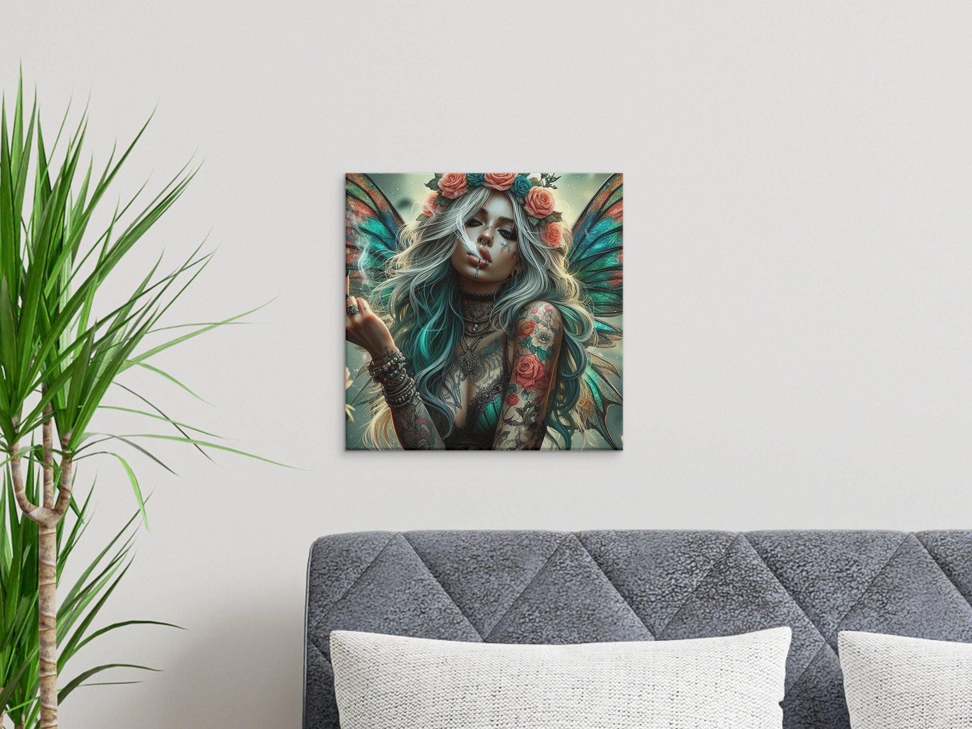Vintage Fairy Smoke Digital Art Print | Digital Download | Antique ...