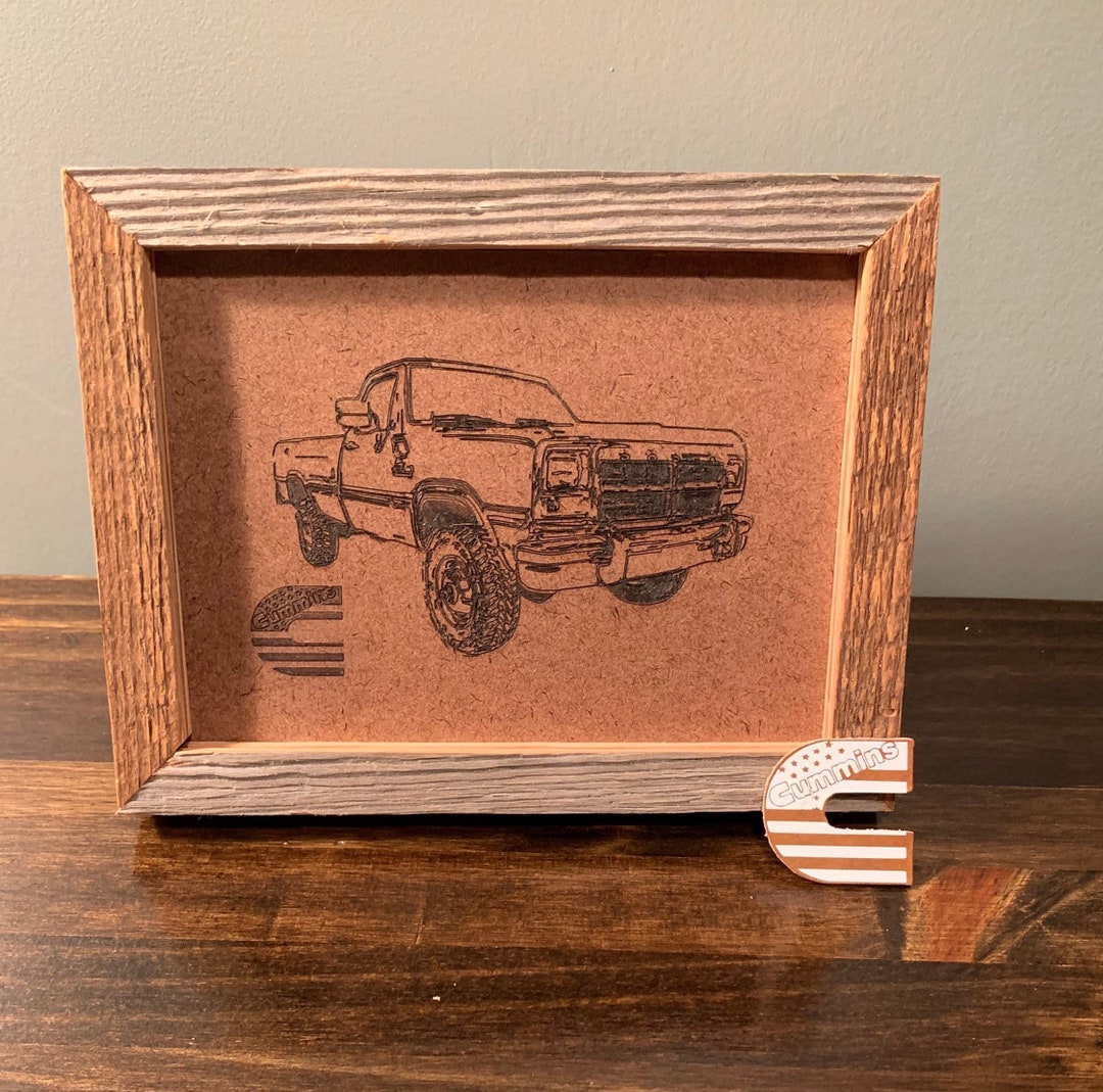 First Gen Dodge, Diesel, Cummins, Laser Engraved Sign/picture, Cummins ...