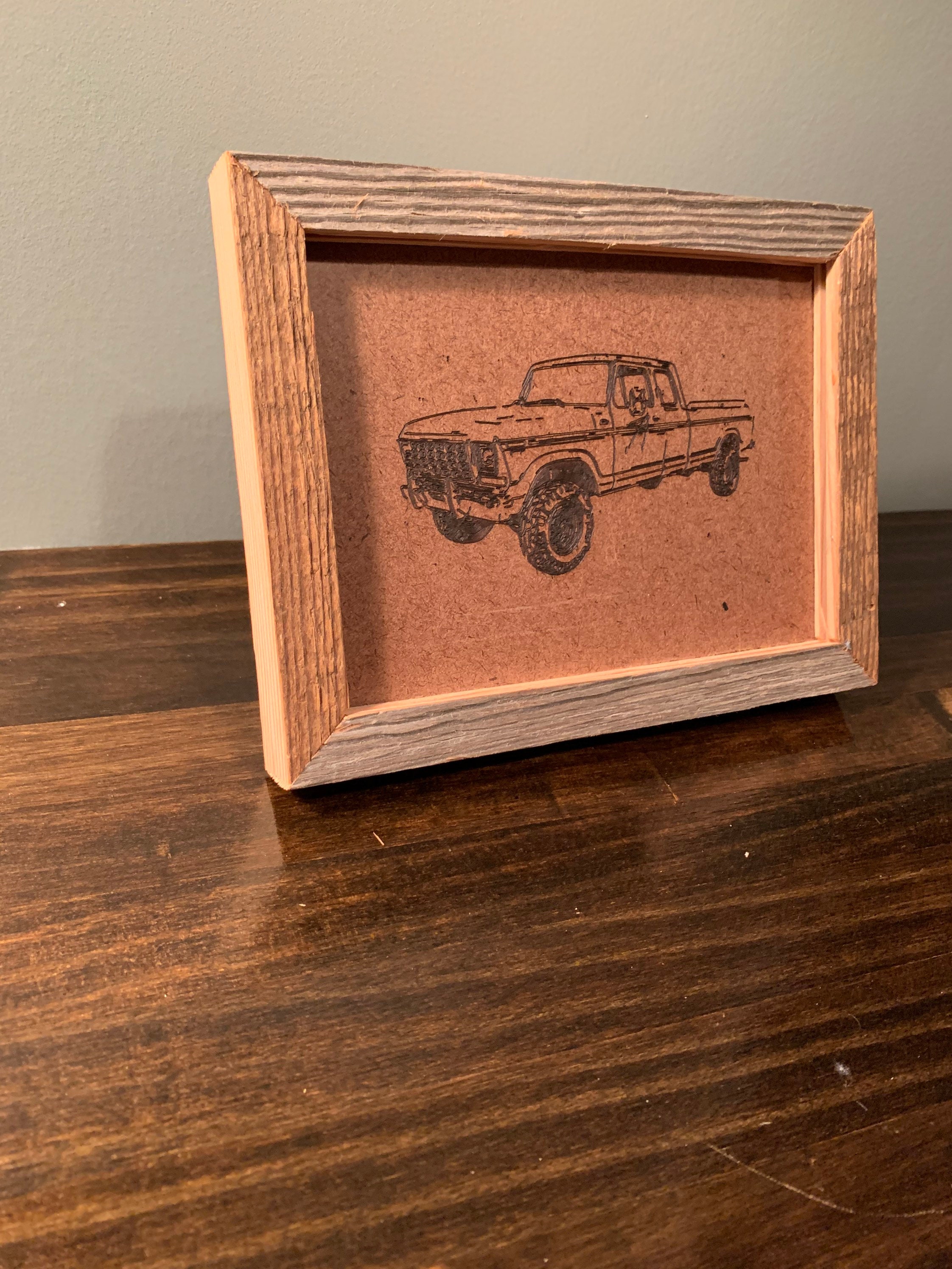 1980s Ford Truck Engraved Picture, Old Ford, Vintage, Ford Sign - Etsy