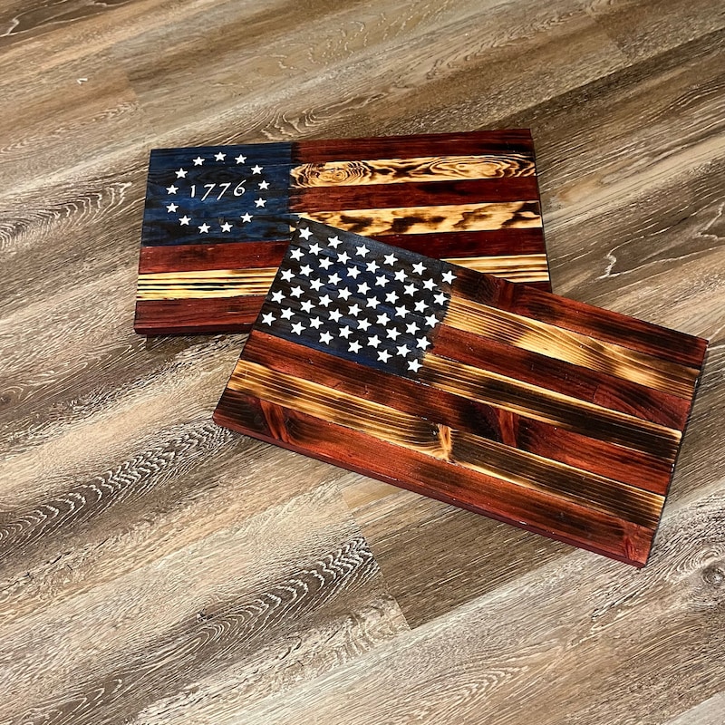 Wooden Flag - Etsy