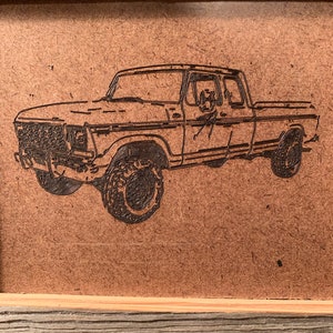 1980s Ford Truck Engraved Picture, Old Ford, Vintage, Ford Sign - Etsy