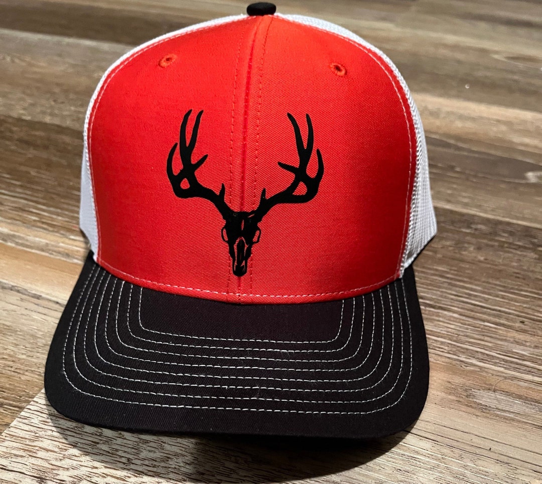 Deer Hunting Hat, Buck Hat, Hunters Hat, Orange Hat, Safety Hat, Gift ...