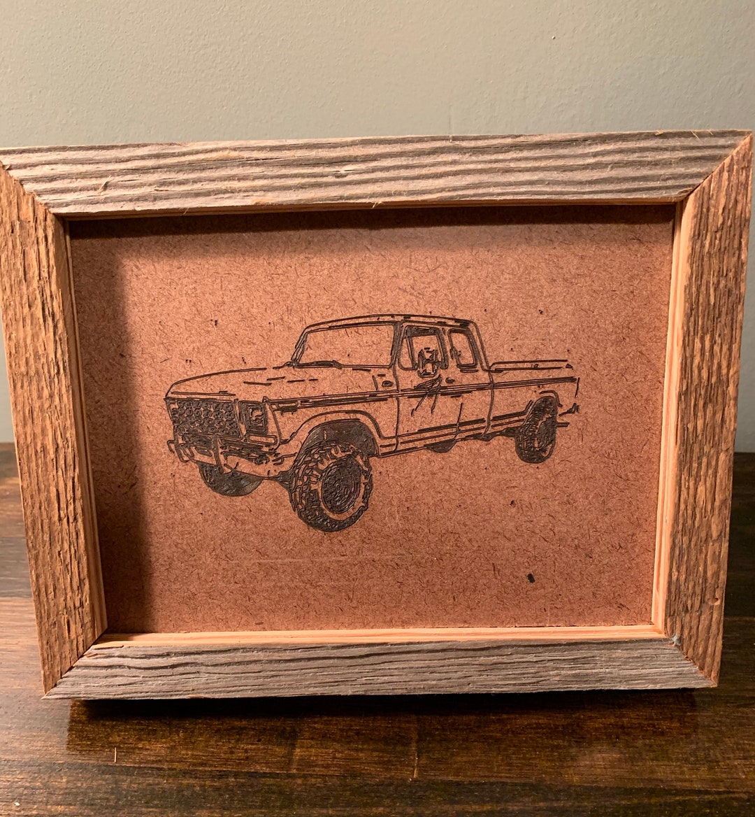 1980s Ford Truck Engraved Picture, Old Ford, Vintage, Ford Sign - Etsy
