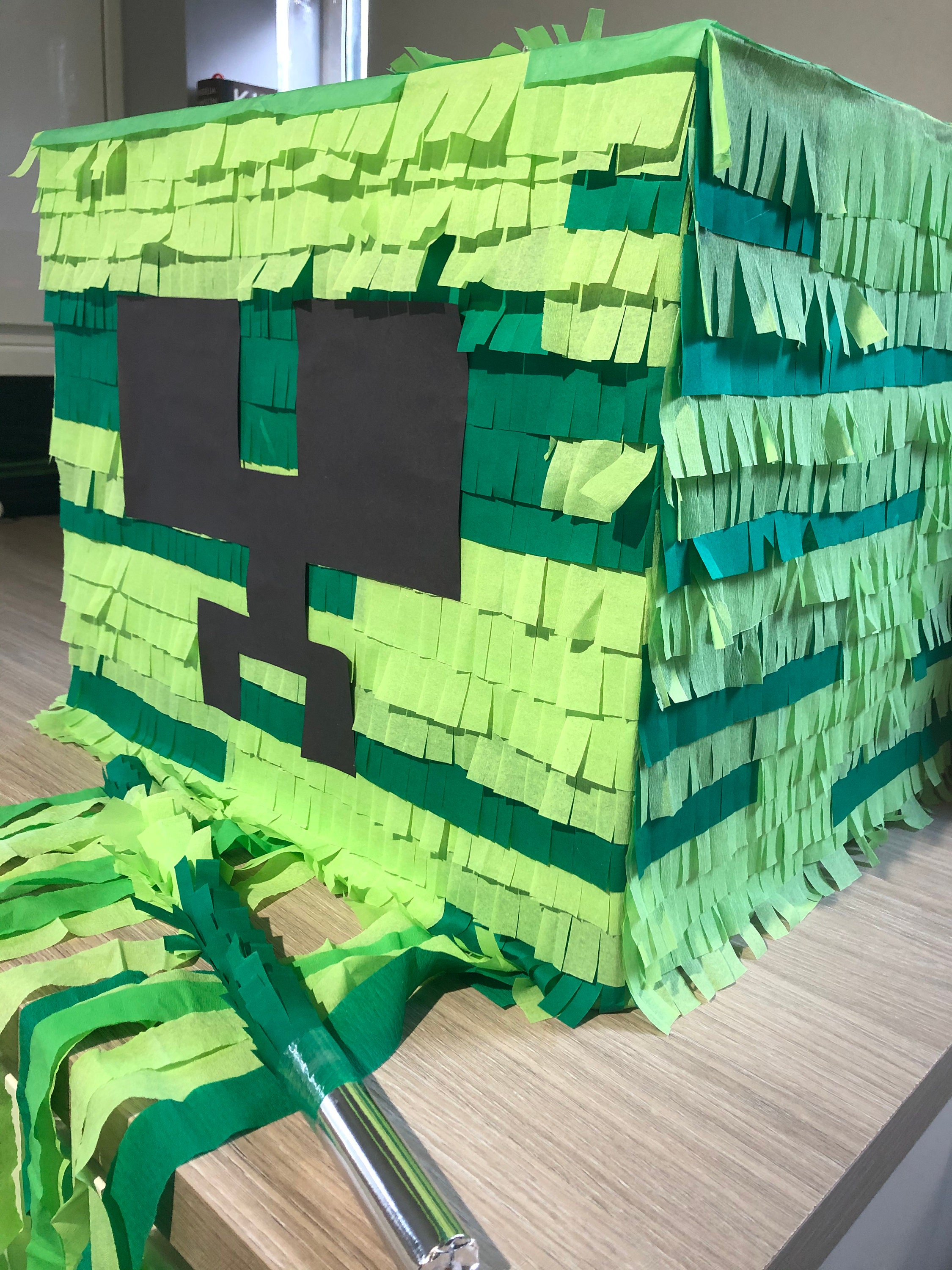 Creeper Piñata & Wooden Piñata Stick | Etsy